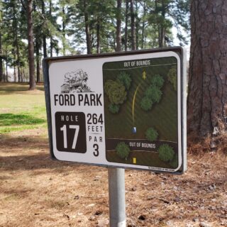 Custom Disc Golf Tee Signs | Course Maps