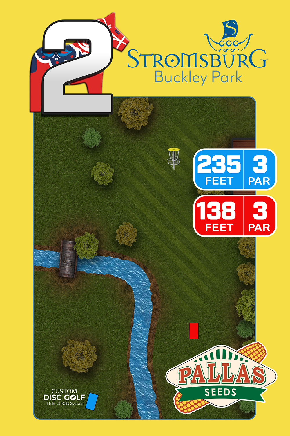 Custom Disc Golf Tee Signs | Course Maps
